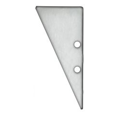 End cap EC91 aluminium anodized for profile HIDE TRIANGLE incl. screws